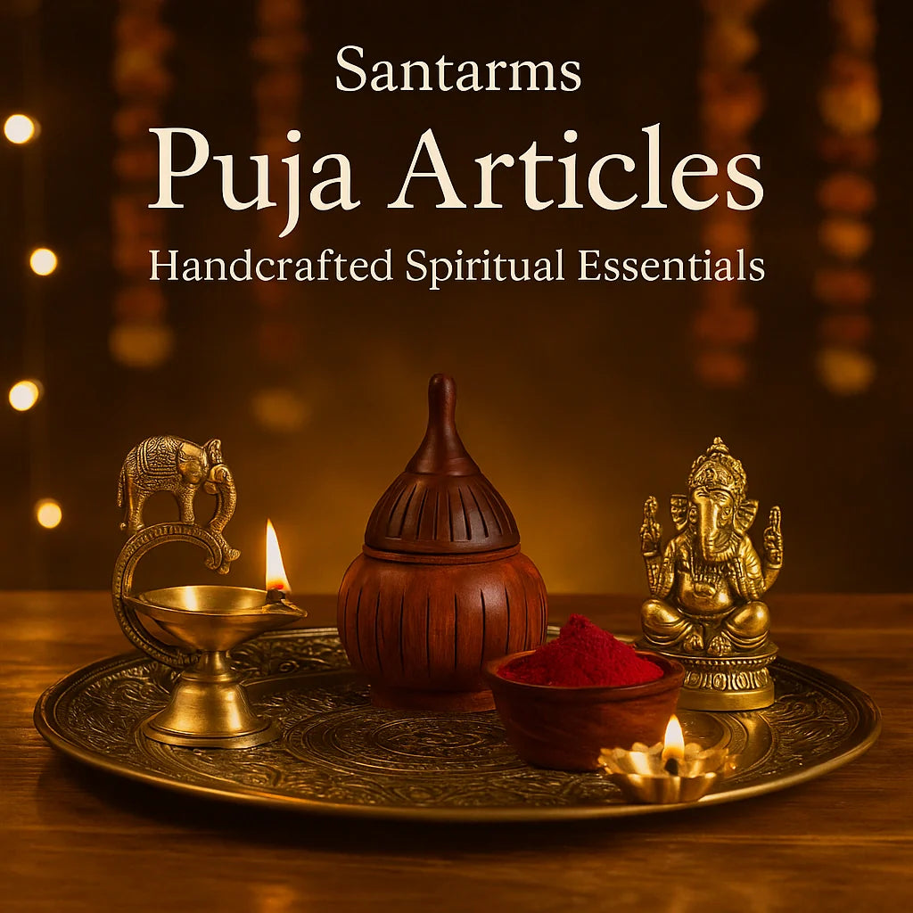 Handcrafted Puja Articles | Puja Thali, Diya & Ritual Items – Santarms ...